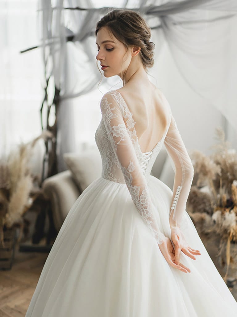 Brautkleid Standesamt Mit Armeln